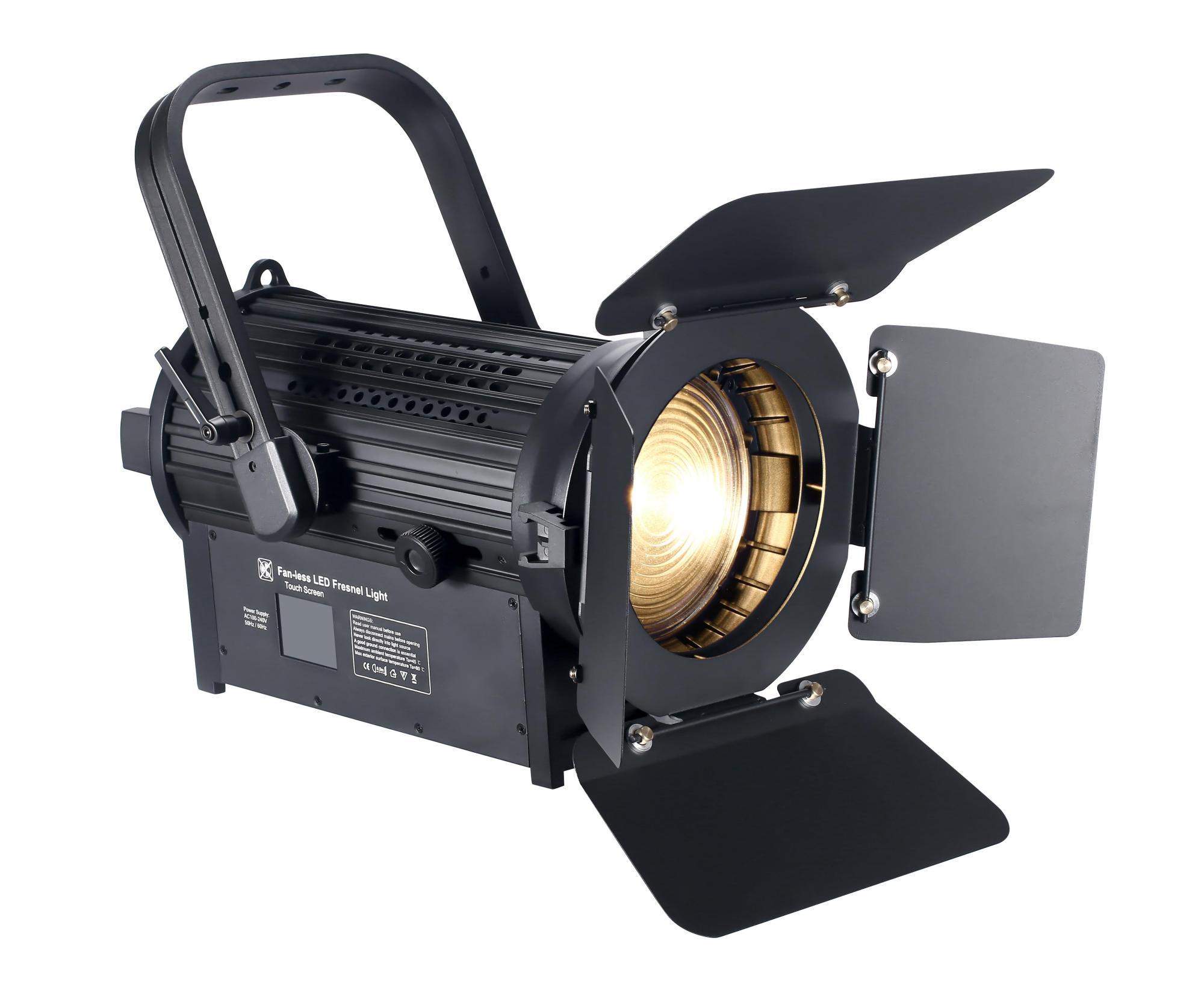 Noiseless Zoom 200W Fanless Fresnel Spot Light for Theater TV Station ...